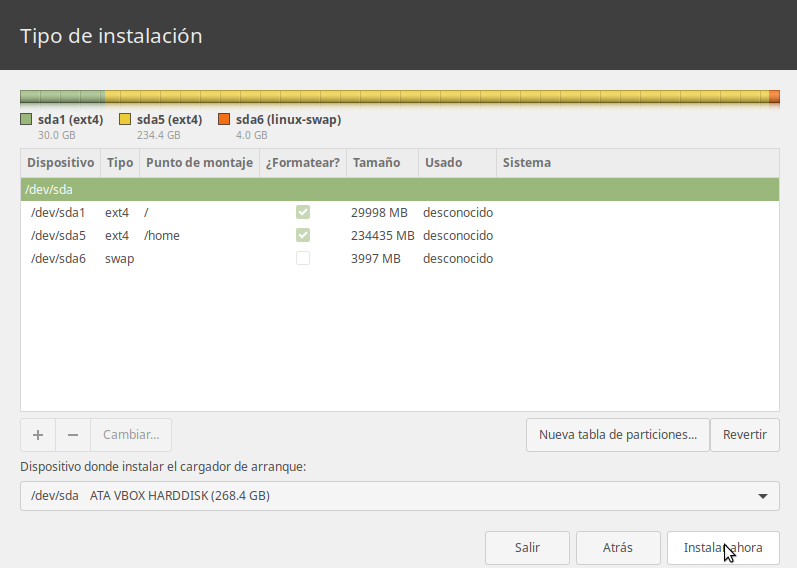 [TUTORIAL] Cómo instalar con particionado manual - Linux Mint Forums